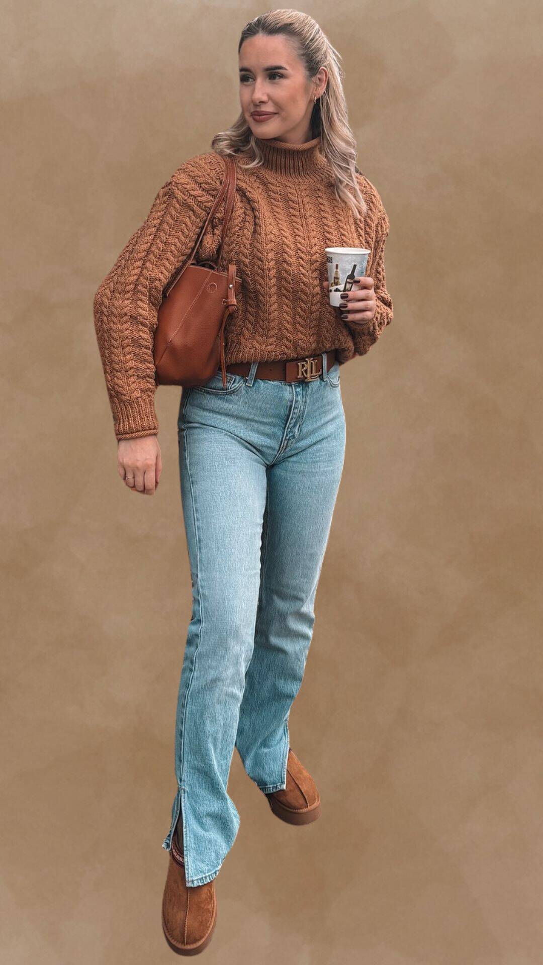 44 Brown Sweater Outfit Ideas to Stay Chic and Cozy : From Tan to ...