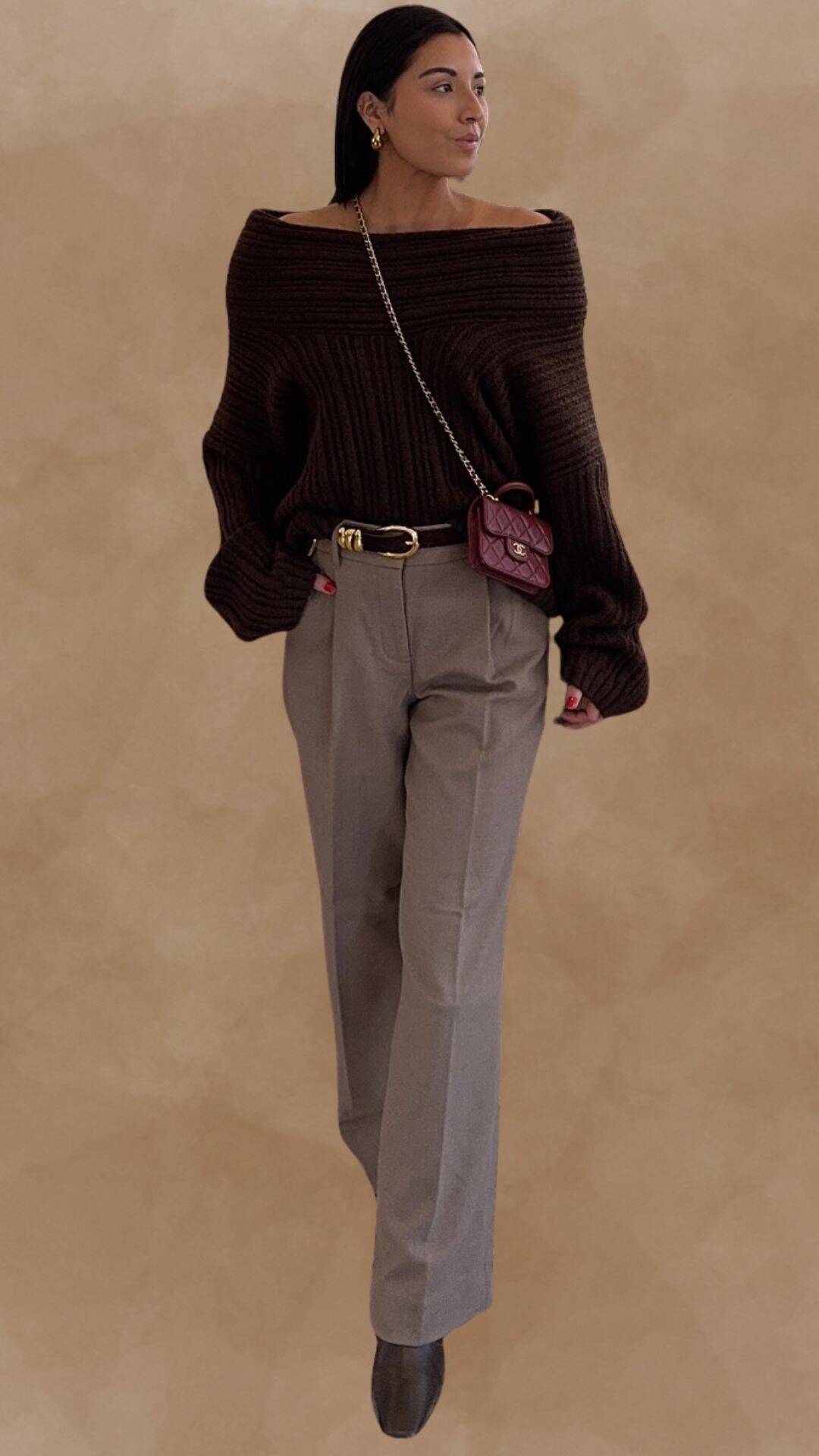 44 Brown Sweater Outfit Ideas to Stay Chic and Cozy : From Tan to ...