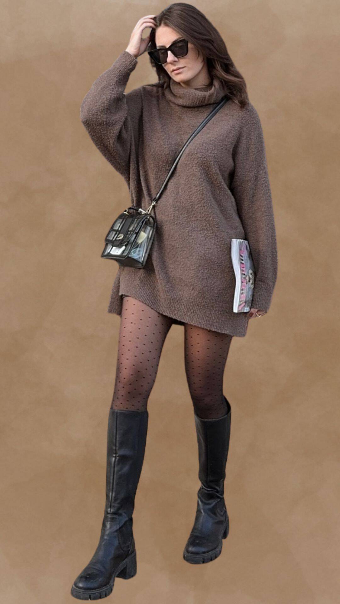 44 Brown Sweater Outfit Ideas to Stay Chic and Cozy : From Tan to ...