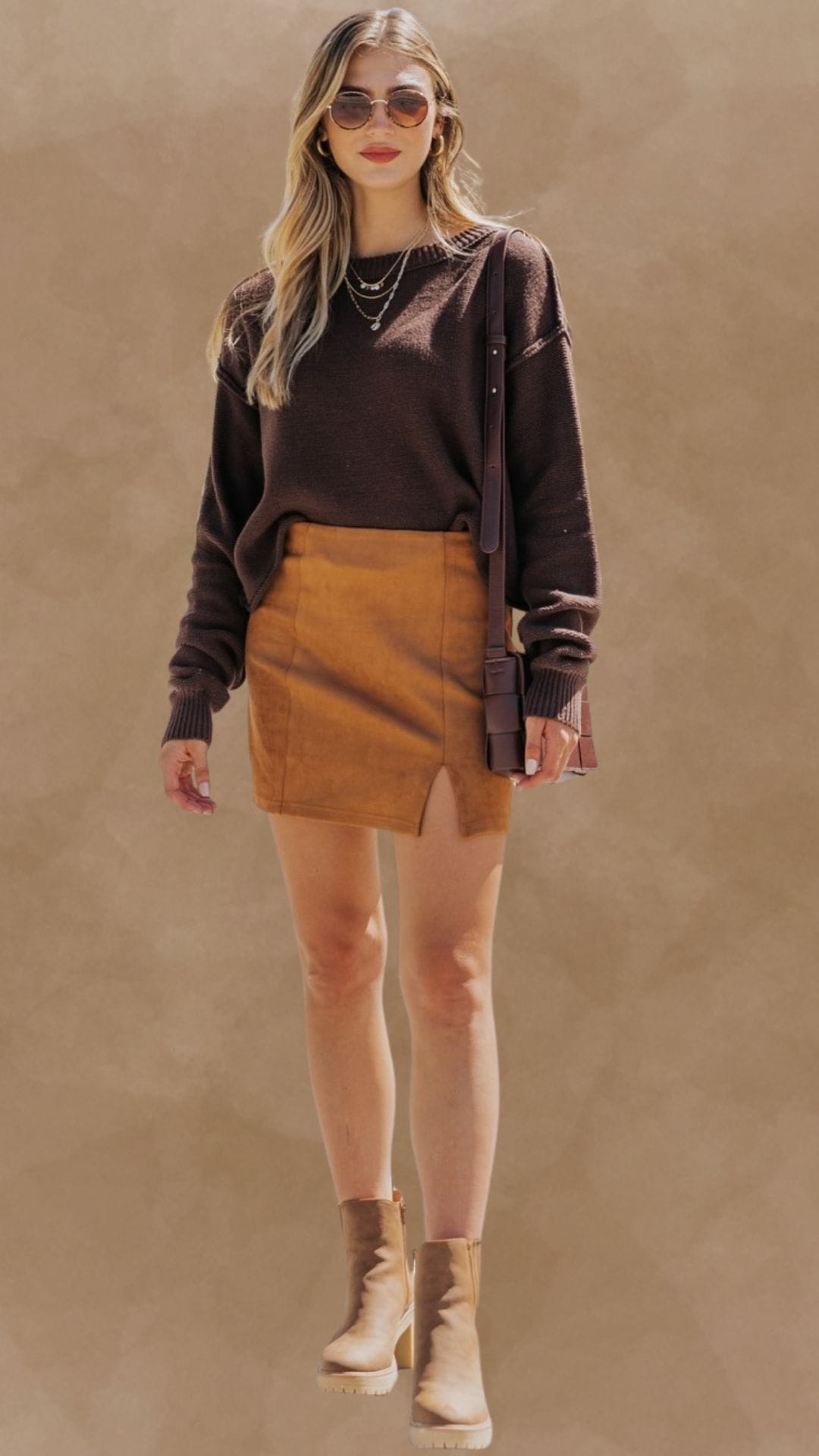 44 Brown Sweater Outfit Ideas to Stay Chic and Cozy : From Tan to ...