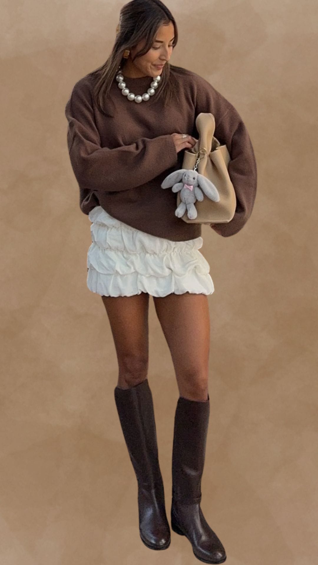 44 Brown Sweater Outfit Ideas to Stay Chic and Cozy : From Tan to ...