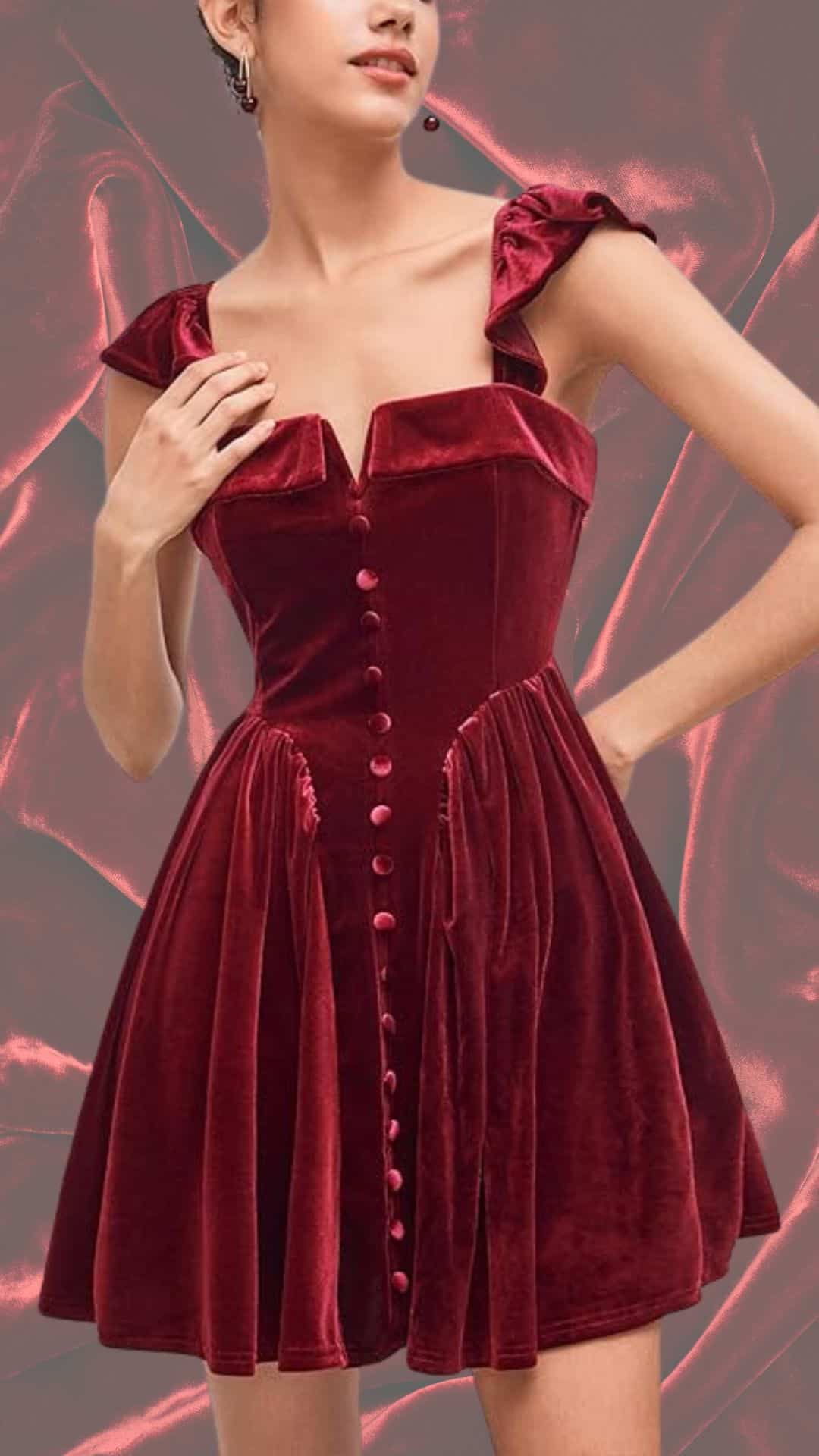 21+ Stunning Red Velvet Christmas Dress Ideas for Festive Holiday ...